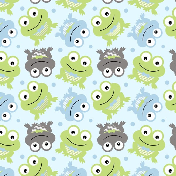Frogs Anti Pill Fleece Fabric
