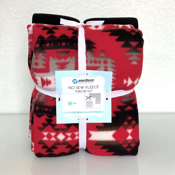 Southwest Red Anti-Pill No Sew Throw Fleece Fabric Kit (72x60) Southwest Red Anti-Pill No Sew Throw Fleece Fabric Kit (72x60)